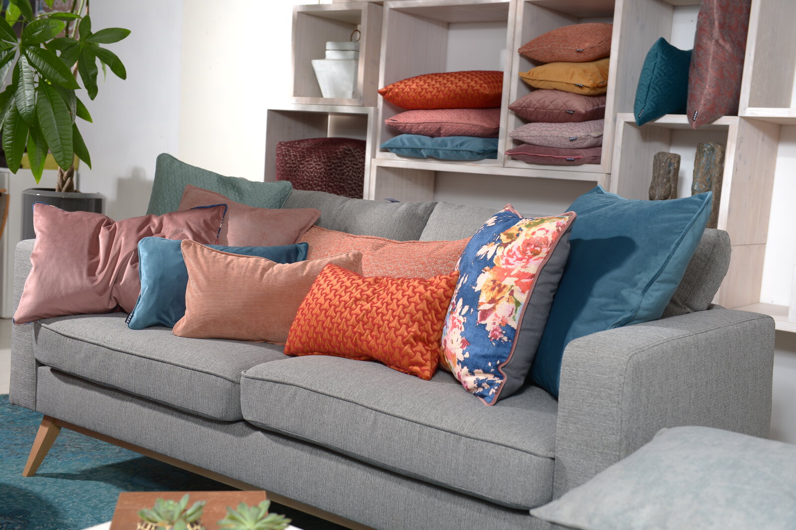 H.O.C.K. Sheffo Kissen 50x50cm grey 11 - hock-dich-hin.de, 29,90